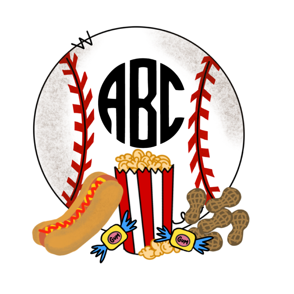 Baseball Concession Stand (ball) – Dapperly Done Designs, LLC.